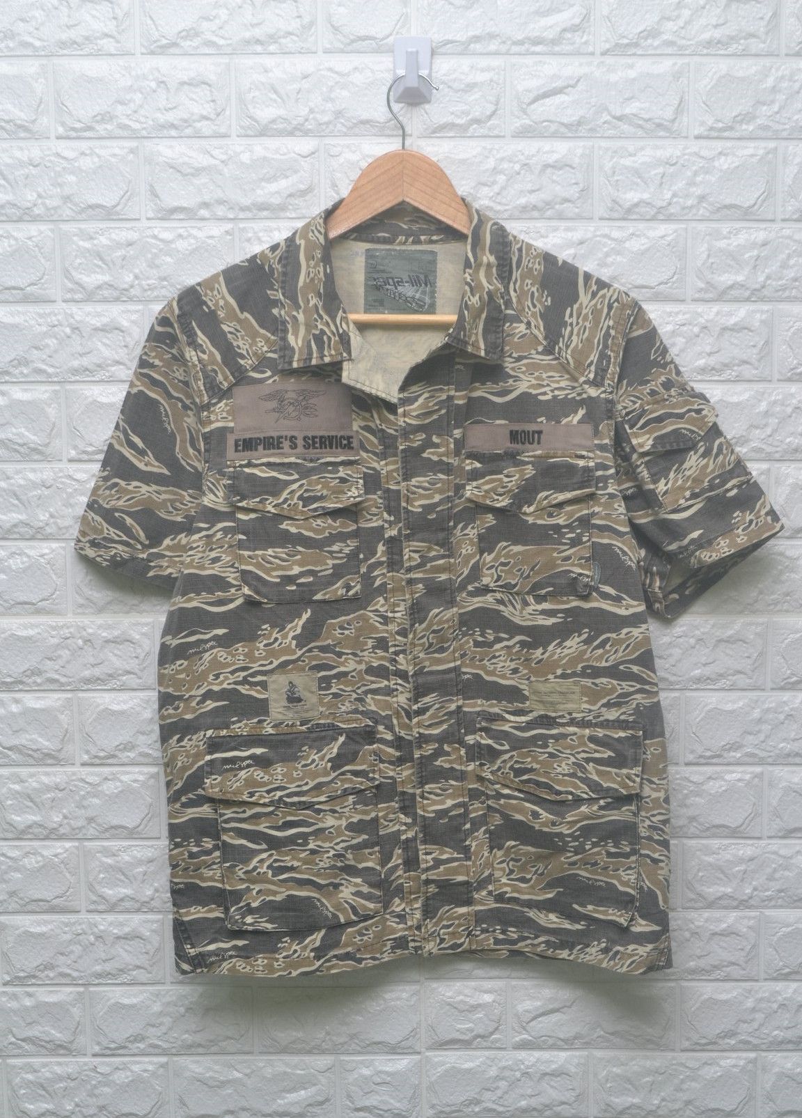 Wtaps Wtaps Tiger Stripe Camo Mil-spec shirt | Grailed