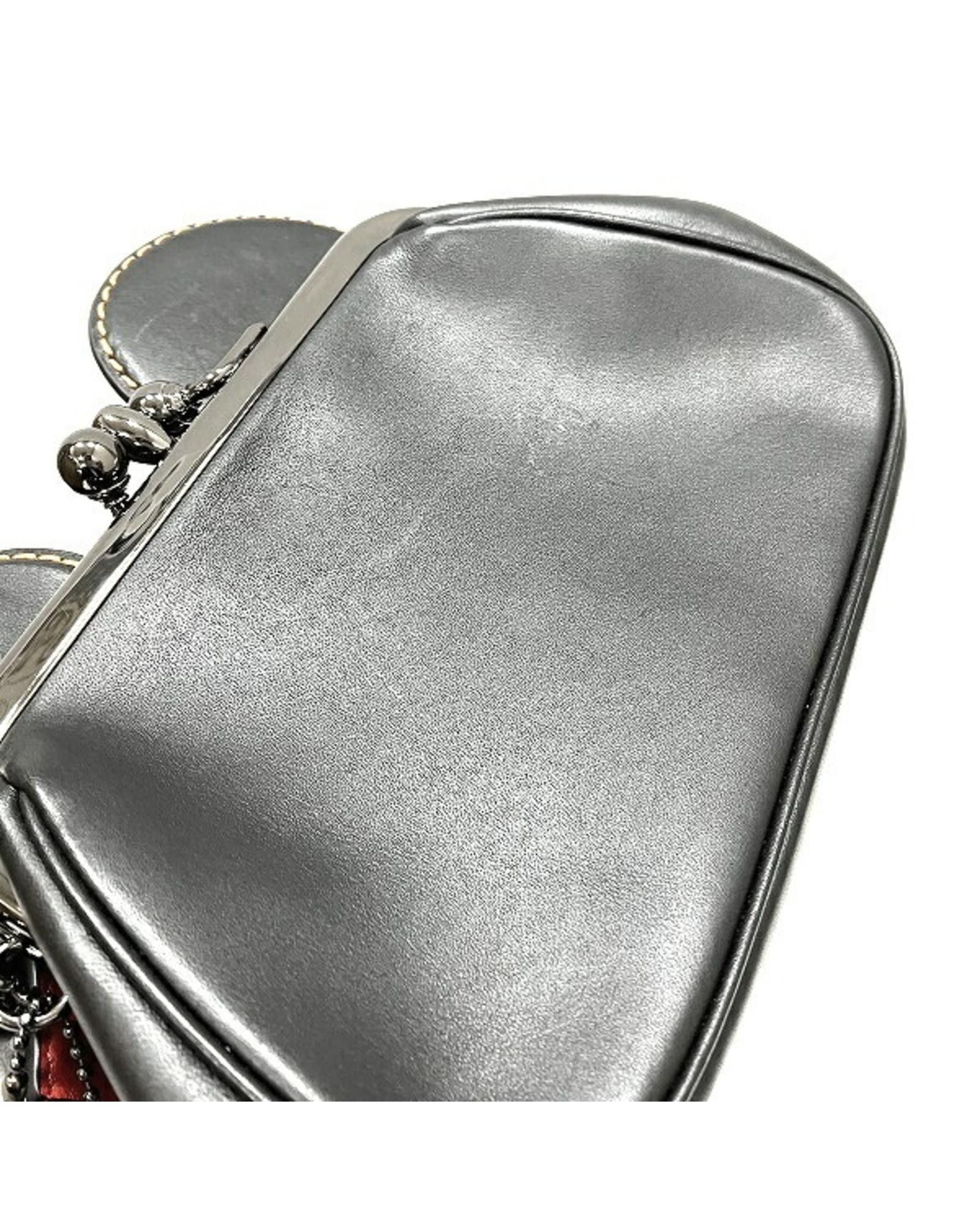 Coach Black Leather Ball Clasp Pouch for Women | Grailed