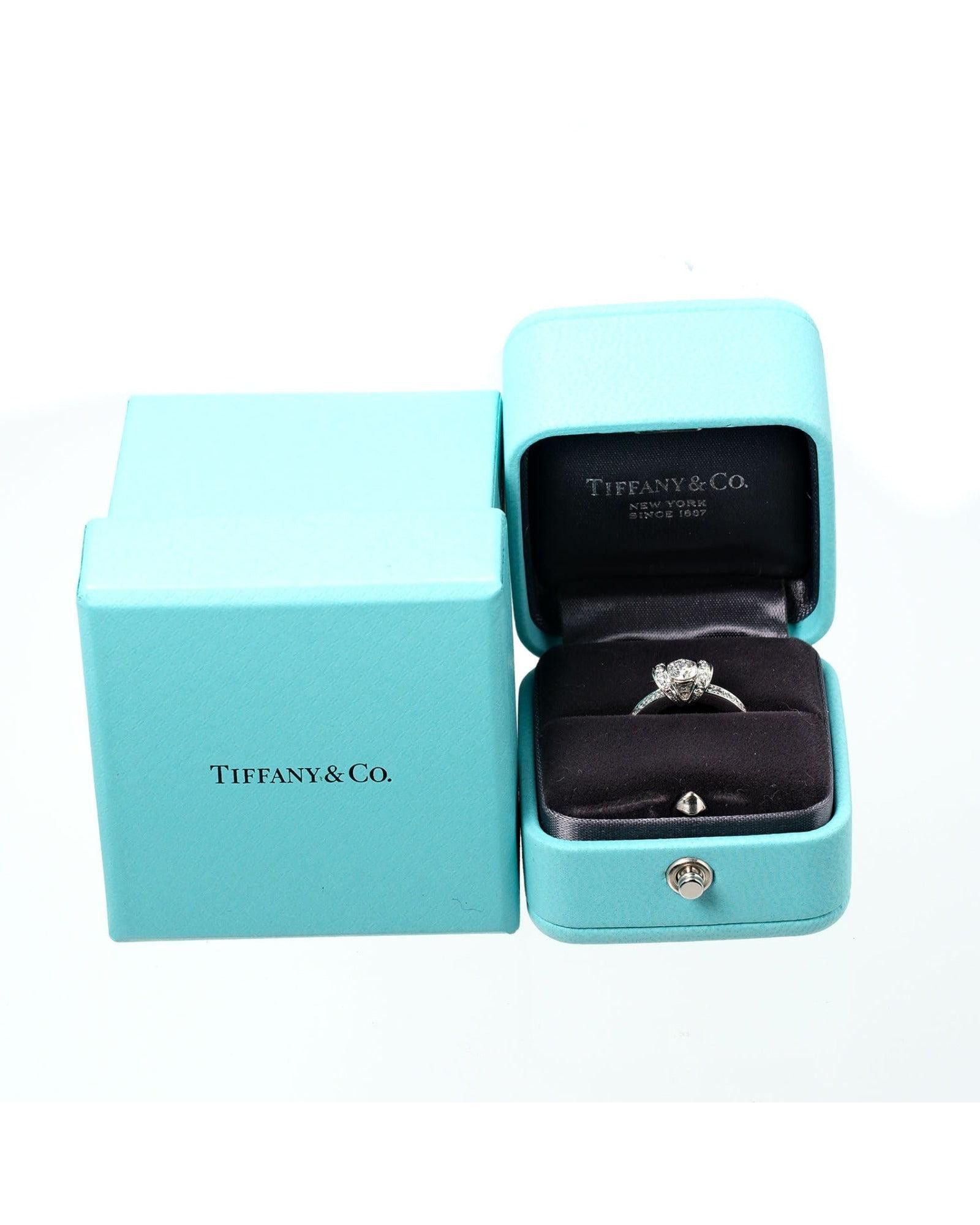 Tiffany & Co. Platinum Ribbon Solitaire Ring | Grailed