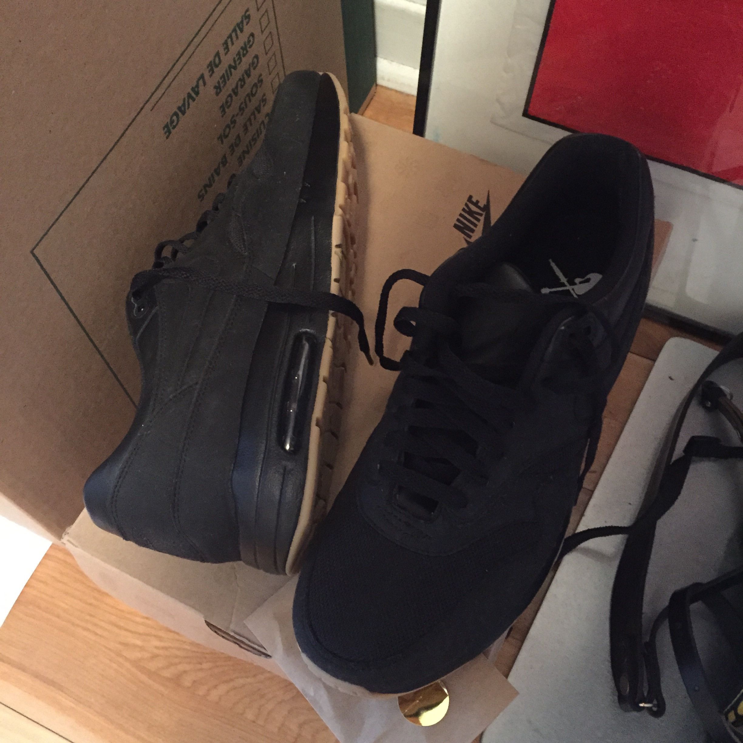 Nike APC/ Air maxim Black | Grailed