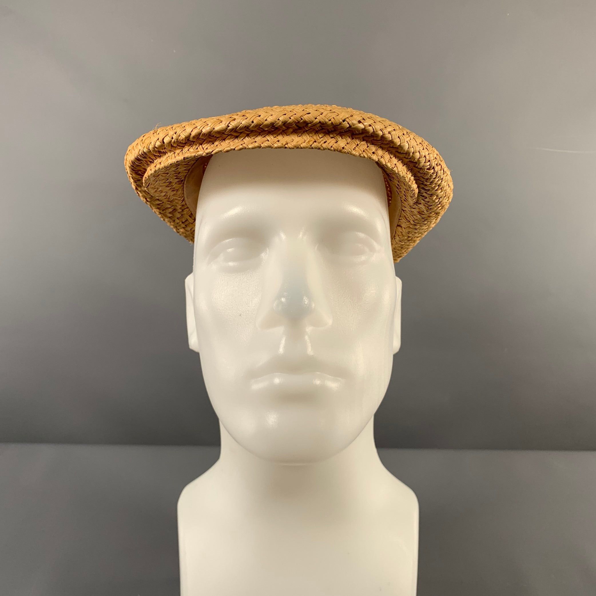 Vintage One Beige Woven Straw Hats | Grailed