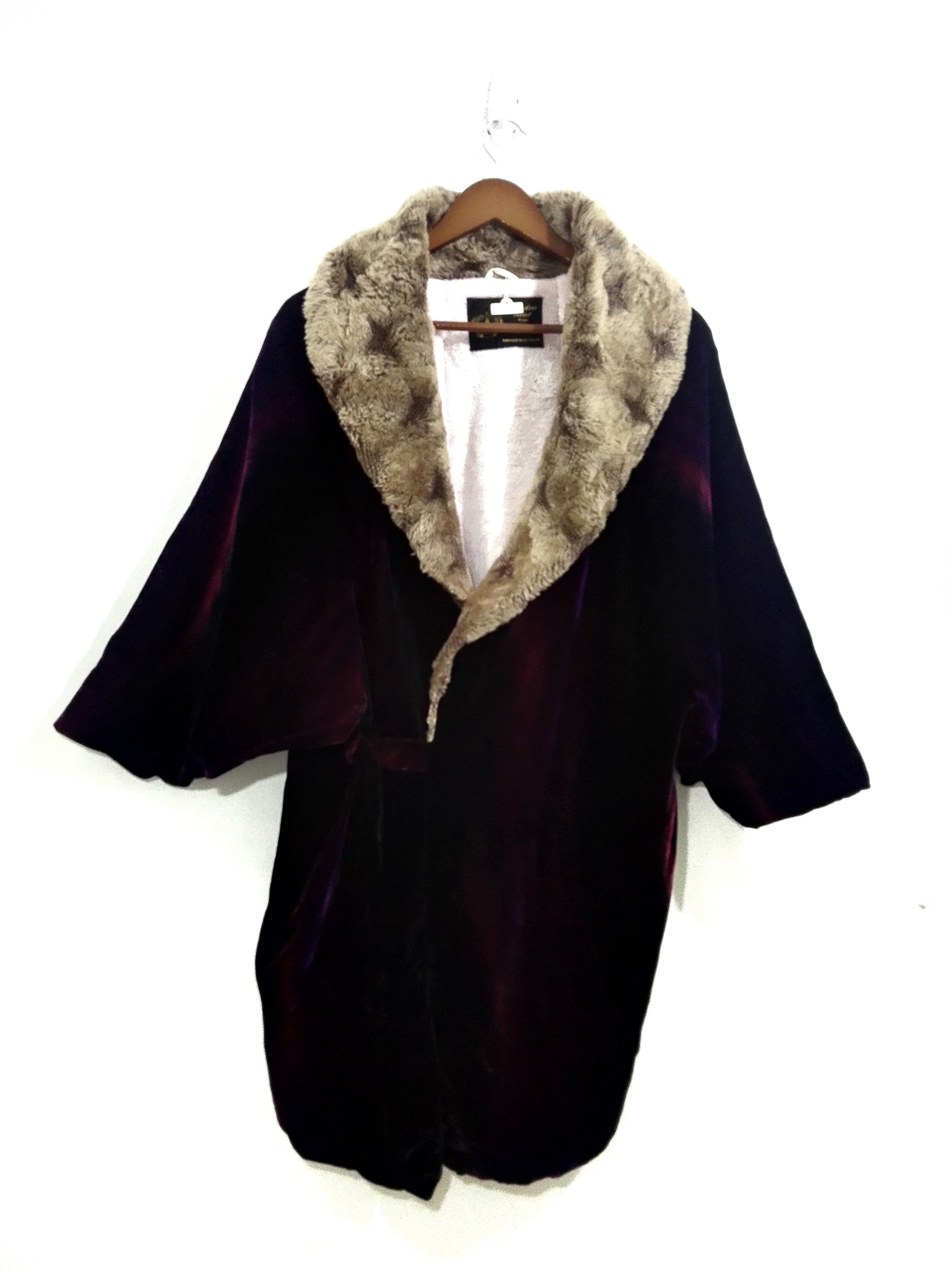 Japanese Brand High Class Velvet Peltzer Kimono / Jacket Fur Nice ...