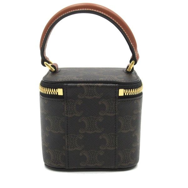 Celine Celine Triomphe Canvas Mini Vanity Case Bag Canvas Handbag in ...