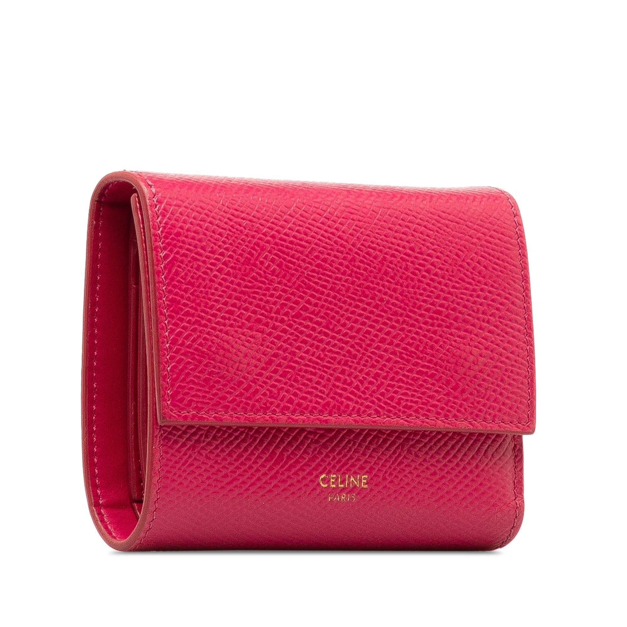 Celine CELINE Leather Trifold Wallet Small Wallets | Grailed