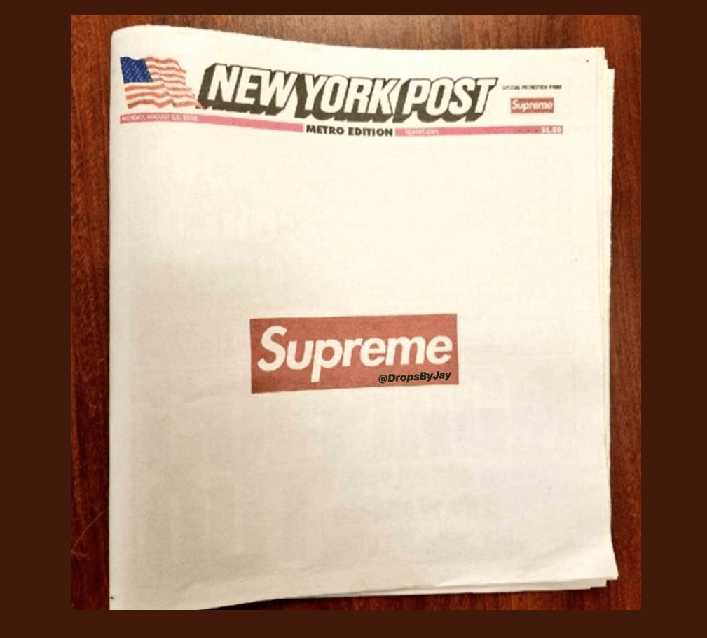 Supreme NY post Supreme Newspaper | Grailed