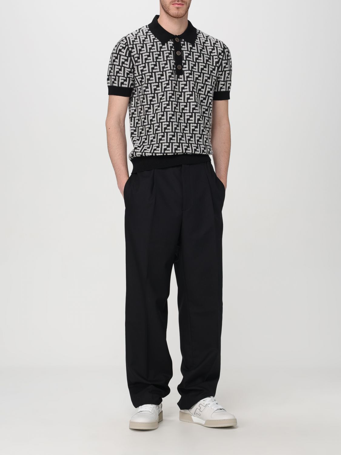 Fendi Fendi Polo Shirt Men Black | Grailed