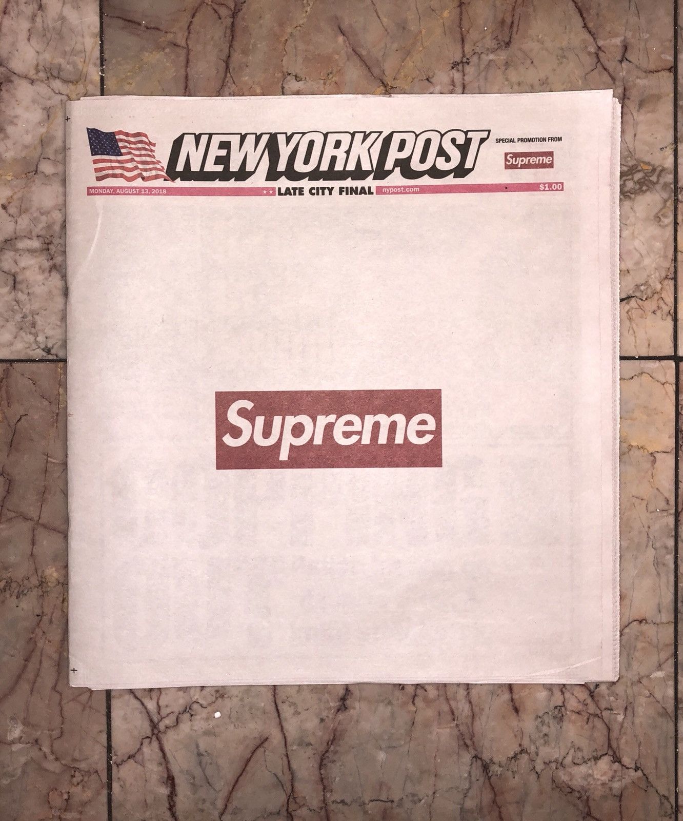 Supreme Supreme New York Post Newspaper | Grailed