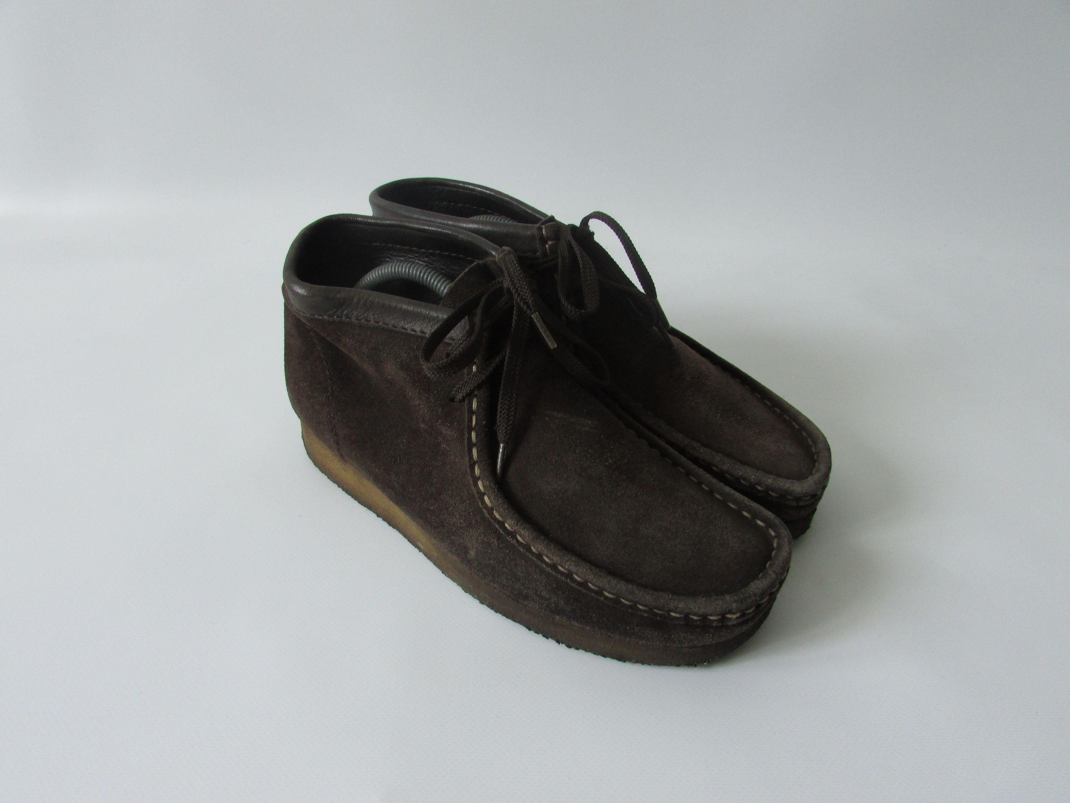 Clarks Clarks Dark Brown Suede Wallabee Hi Boots | Grailed