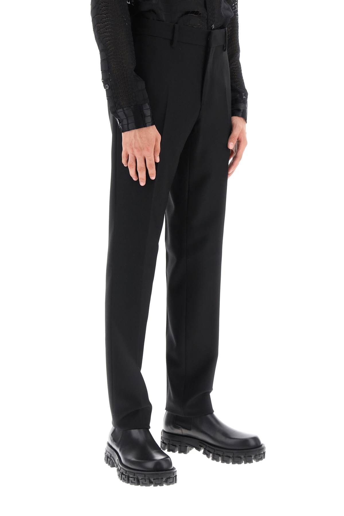 Versace tailoring cigarette pants | Grailed