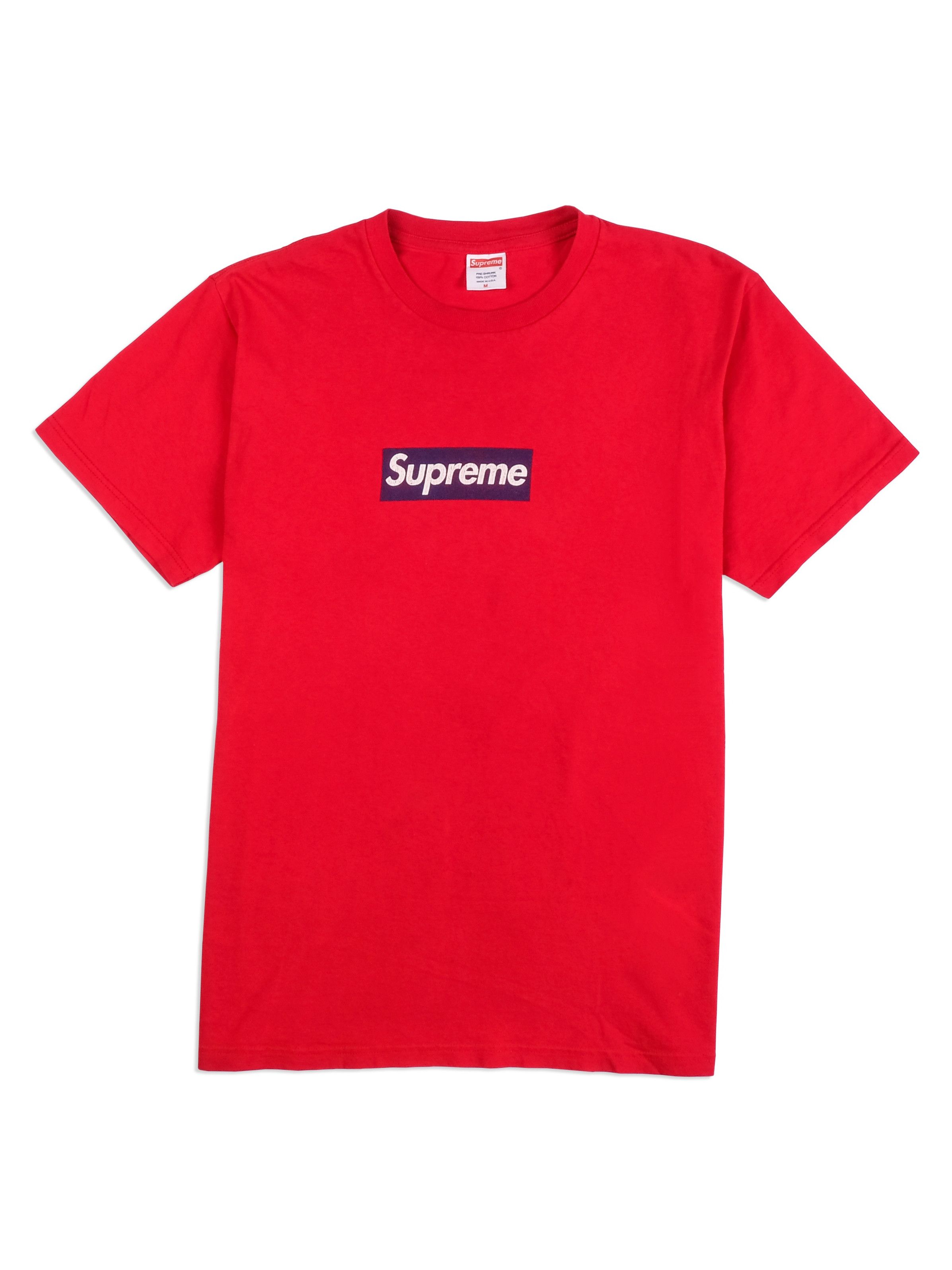 Supreme Supreme Purple on Red Box Logo T-Shirt | Grailed