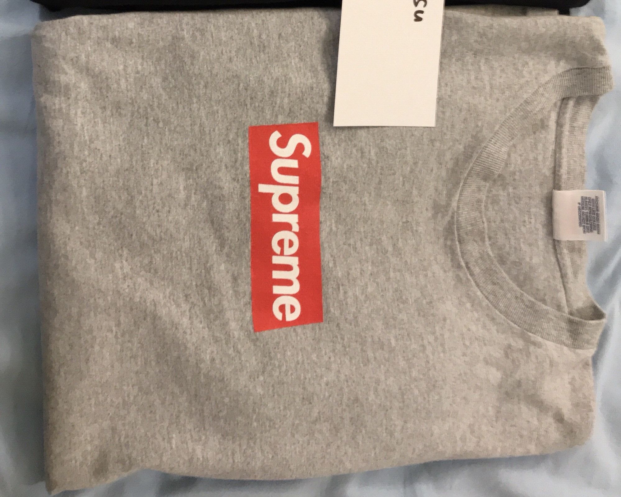 Supreme Grey Box Logo | Grailed