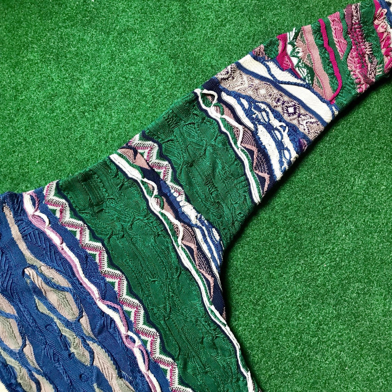 Coogi Vintage Coogi Sweater Knit Multi Color Crazy Design Biggie | Grailed