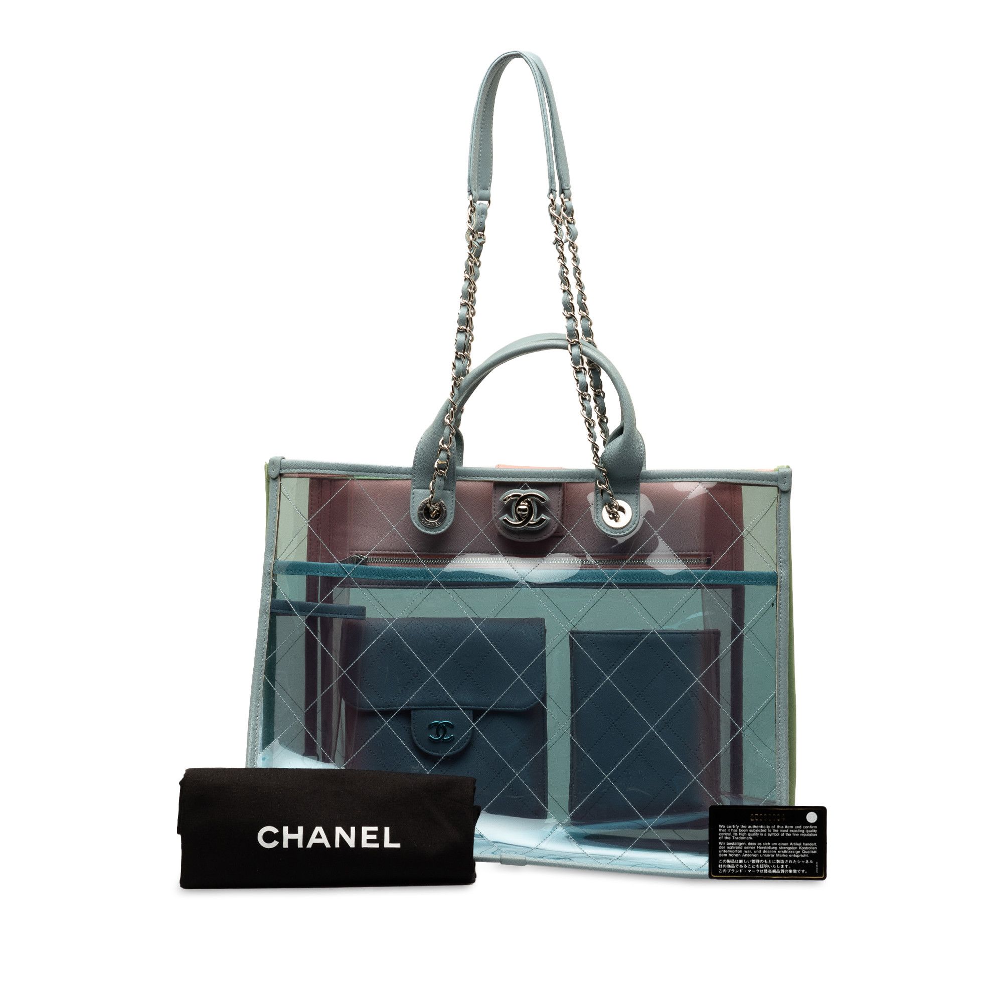 Chanel Chanel Medium PVC Lambskin Coco Splash Shopping Tote | Grailed