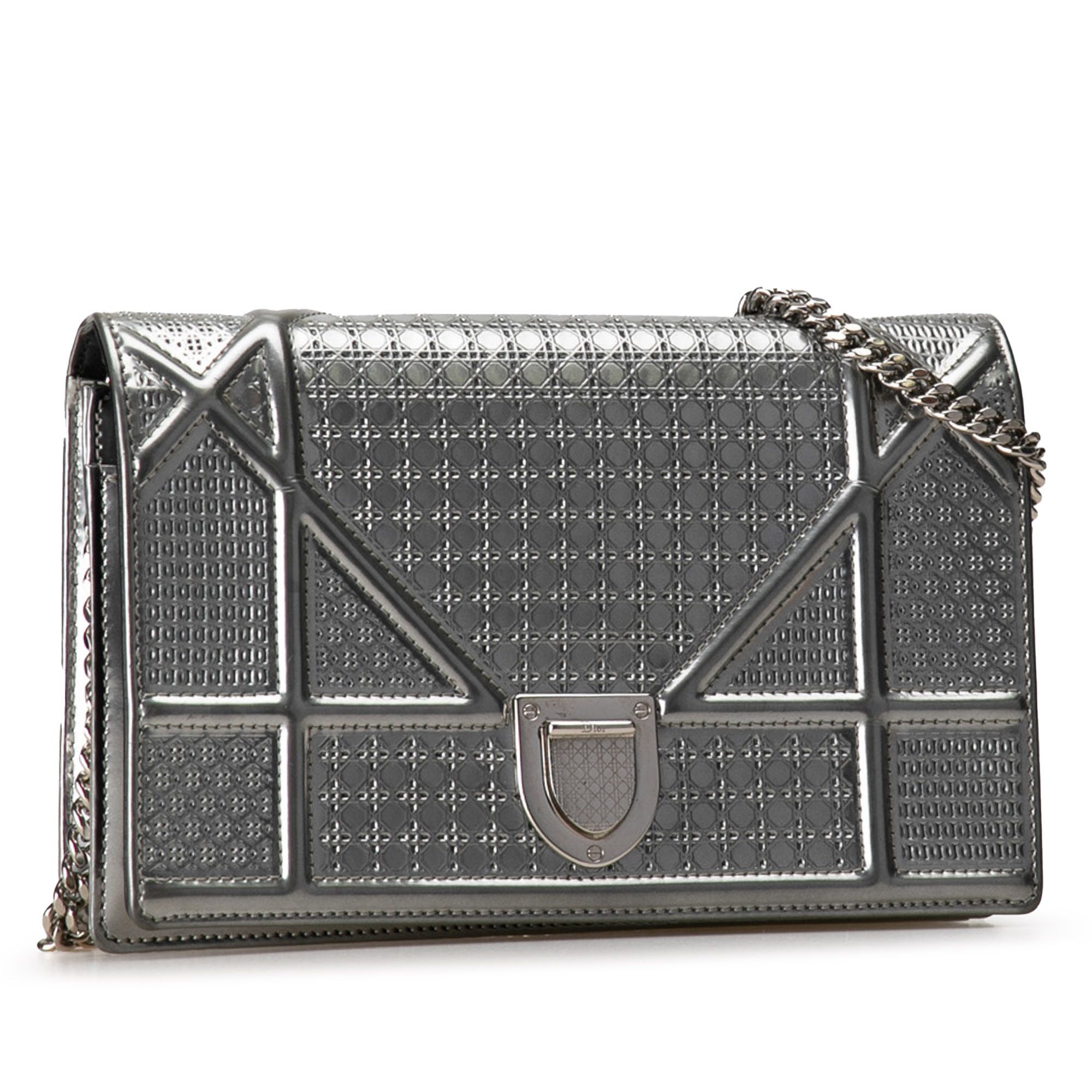 Dior Dior Small Metallic Micro Cannage Diorama Flap Bag | Grailed