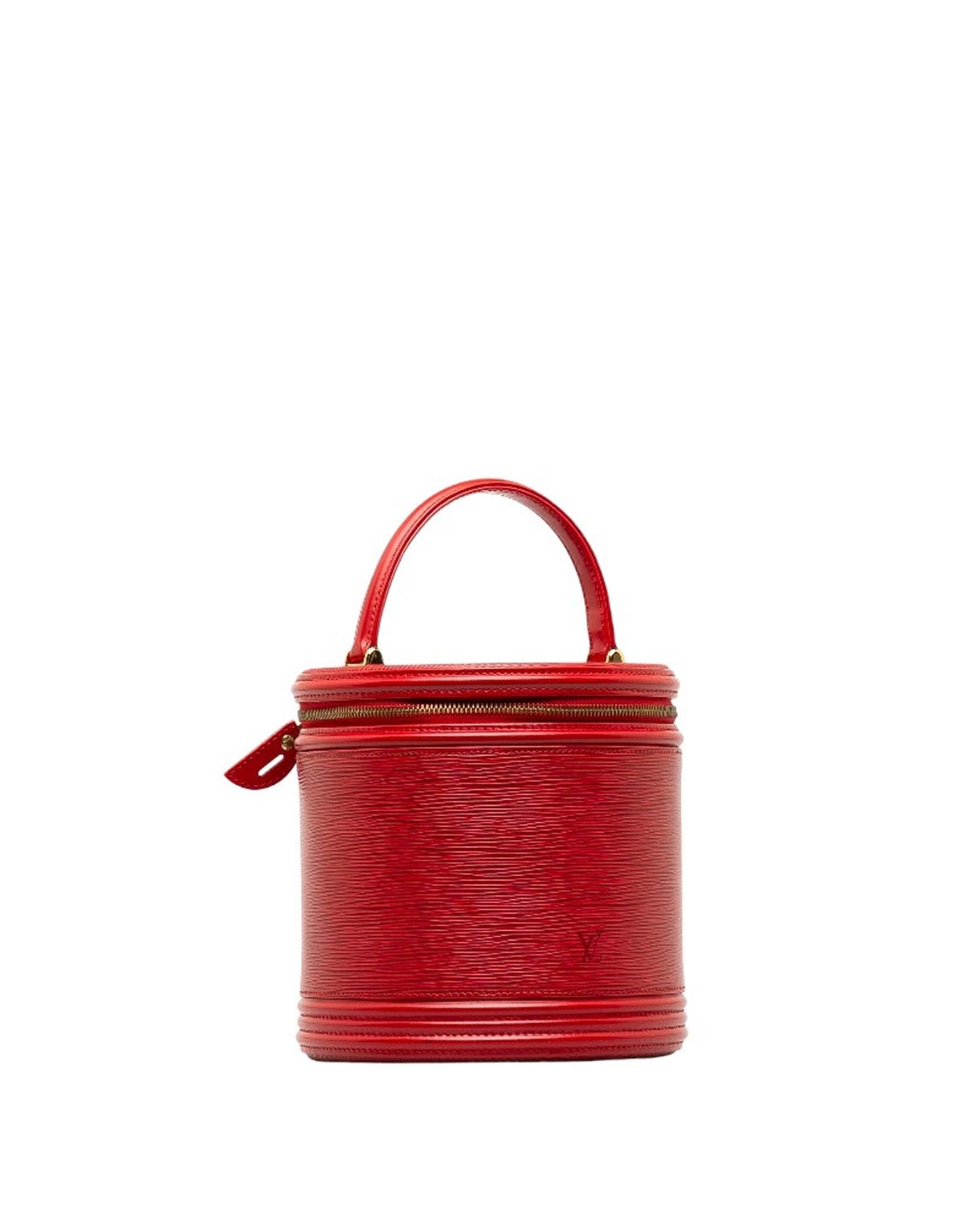 Louis Vuitton Red Epi Cannes Vanity Case Bag - AB Condition | Grailed