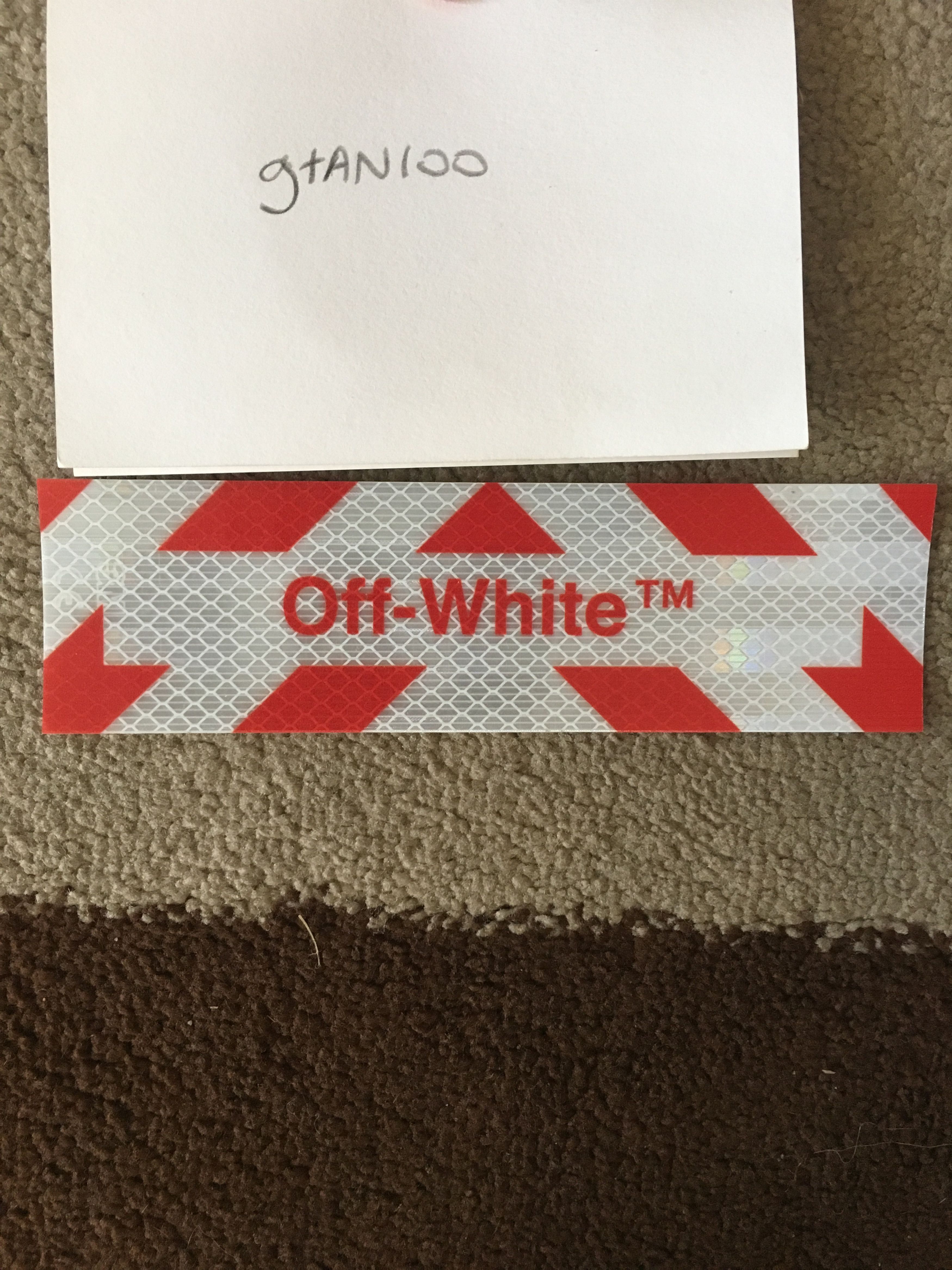 Stickers Off-white TM ambulance sticker | Grailed
