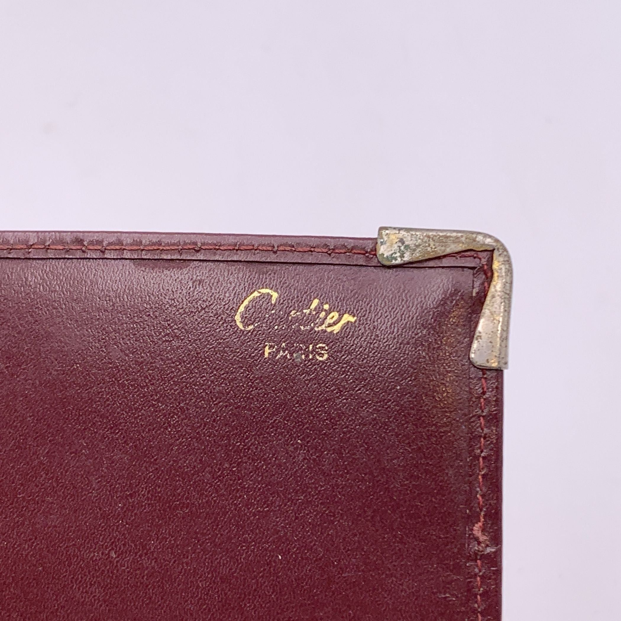 Cartier Cartier Vintage Burgundy Leather Long Wallet Coin Purse | Grailed