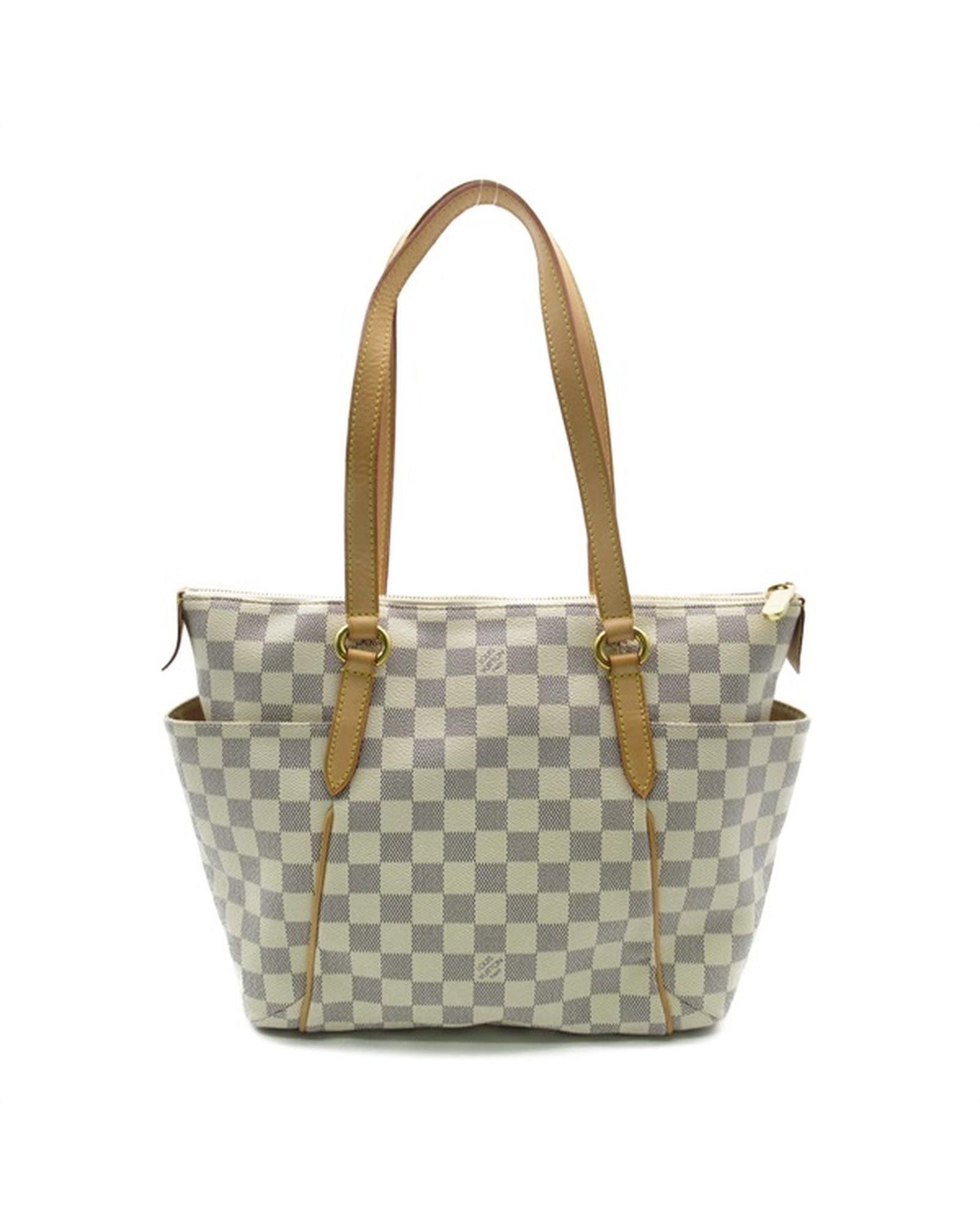 Louis Vuitton White Leather Tote Bag in Excellent Condition | Grailed