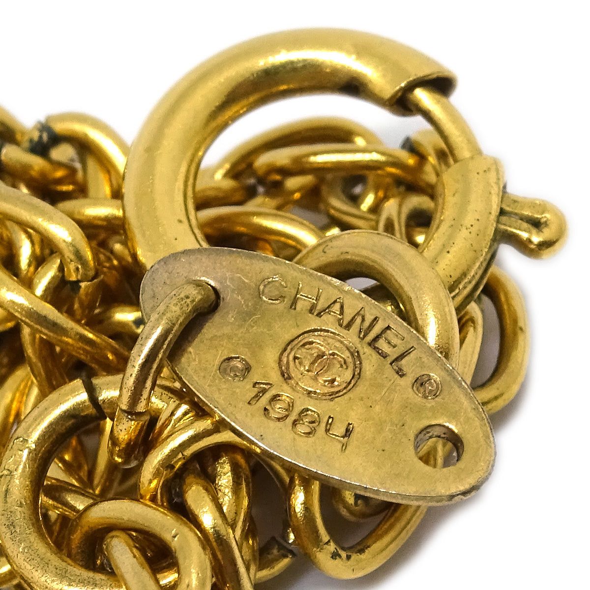 Chanel CHANEL Gold Chain Necklace 1984 171629 | Grailed