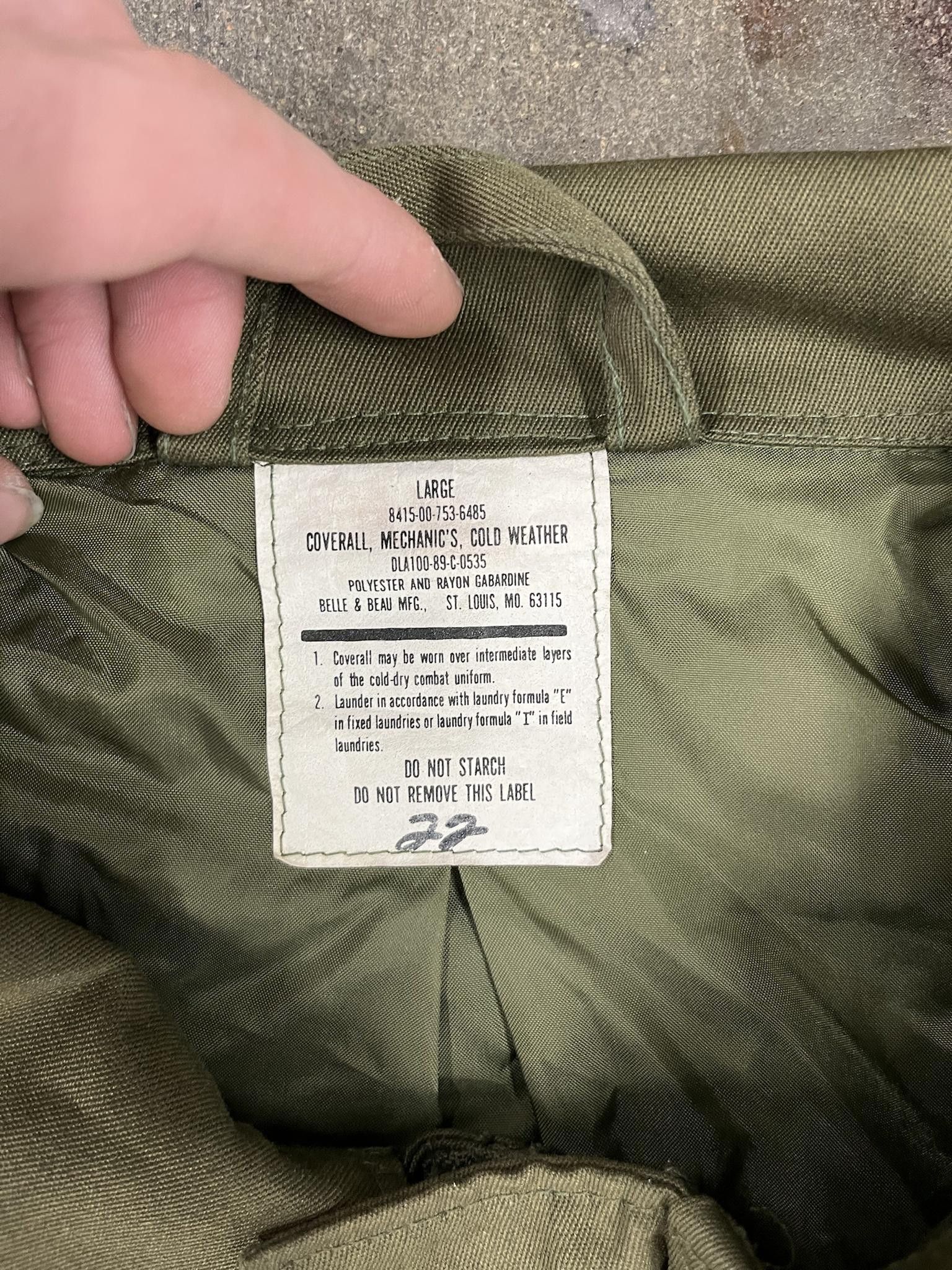 Military × Streetwear × Vintage 1980's US Military Cold Weather ...