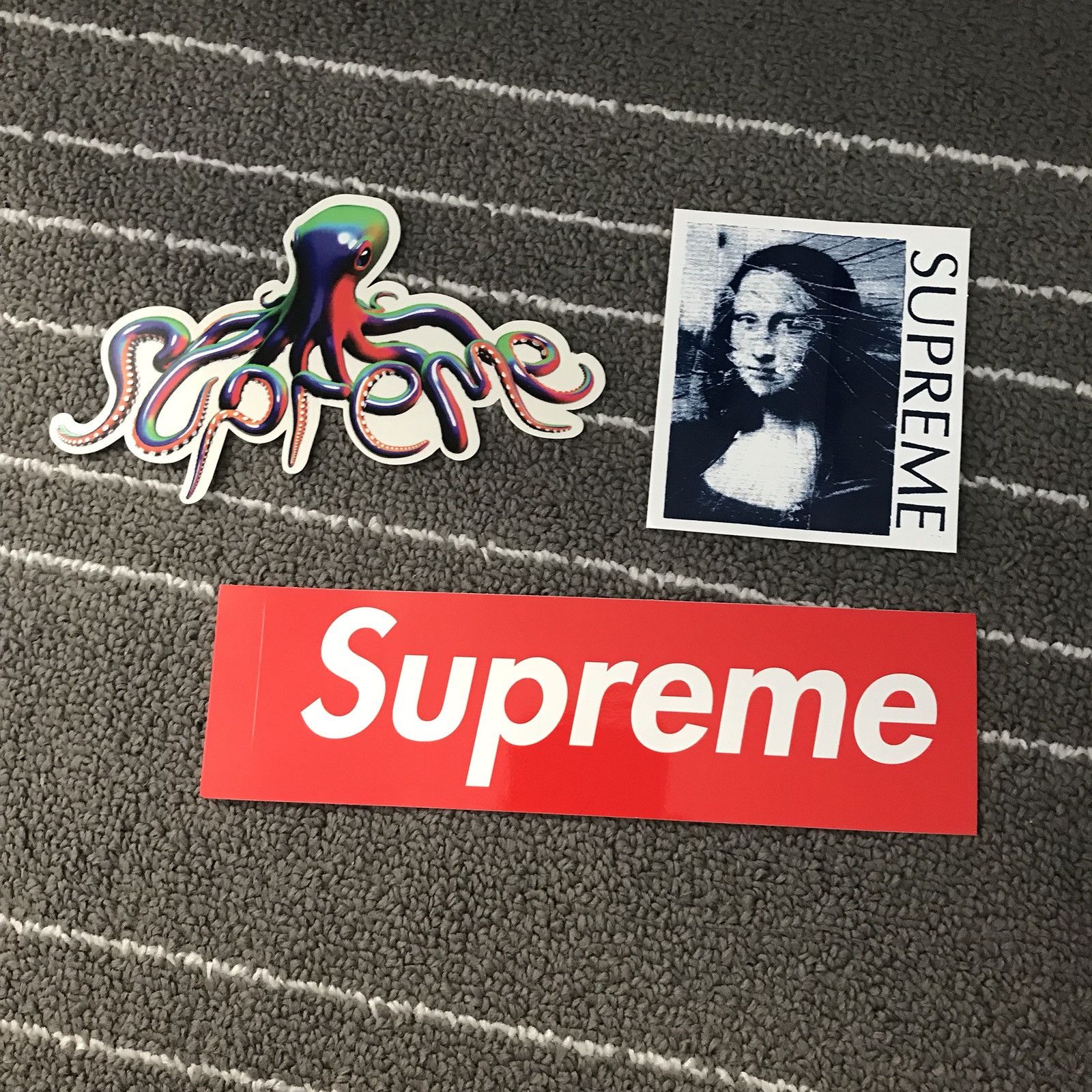 Supreme Supreme Mona Lisa Tentacles Box Logo Sticker Pack SS18 Week 19 | Grailed
