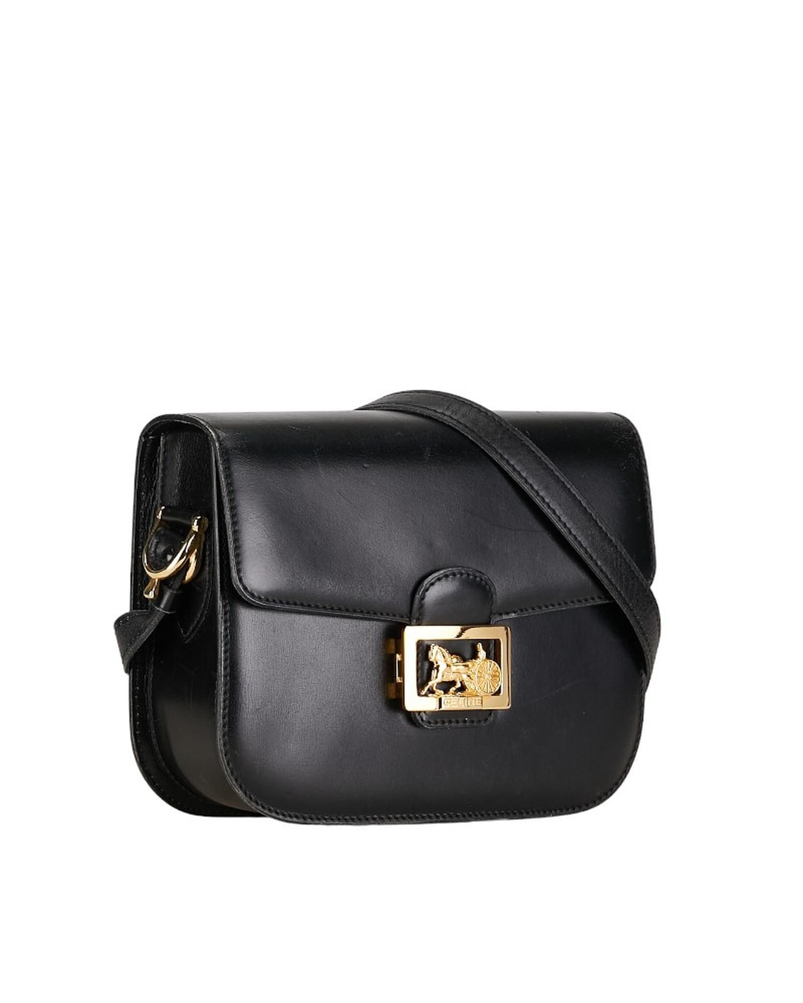 Celine Black Leather Carriage Box Bag in B Condition | Grailed