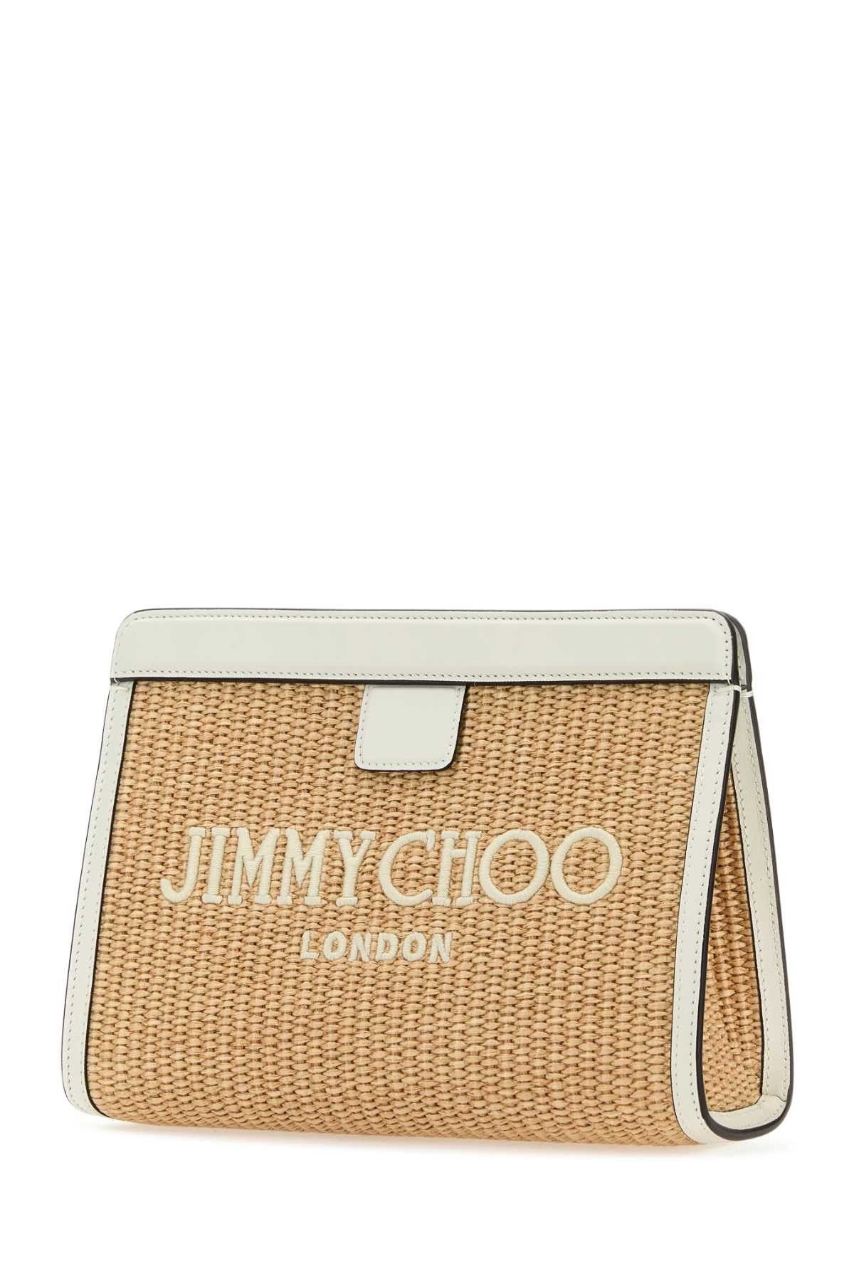 Jimmy Choo Raffia Avenue Pouch | Grailed