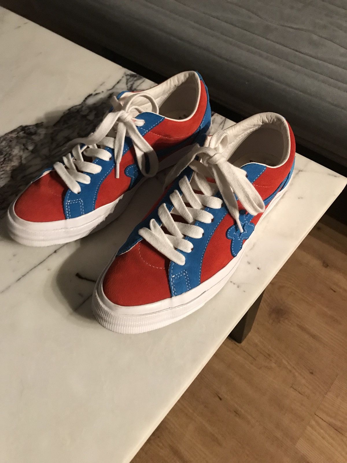 Converse × Golf Wang Golf Le Fleur Red And Blue Spiderman Colorway ...