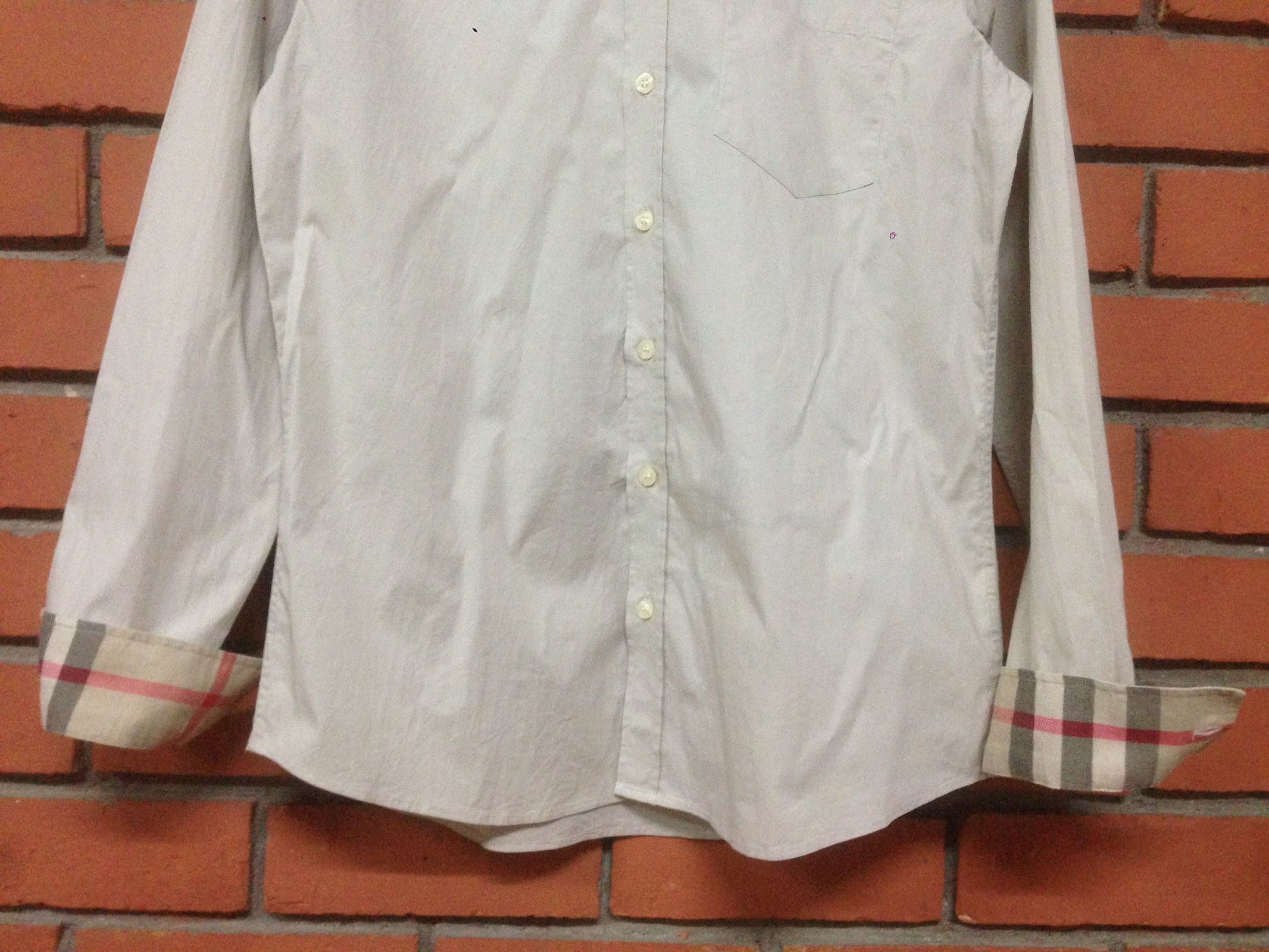 Burberry Burberry brit,shirt button,made in turkey,nova check inside ...