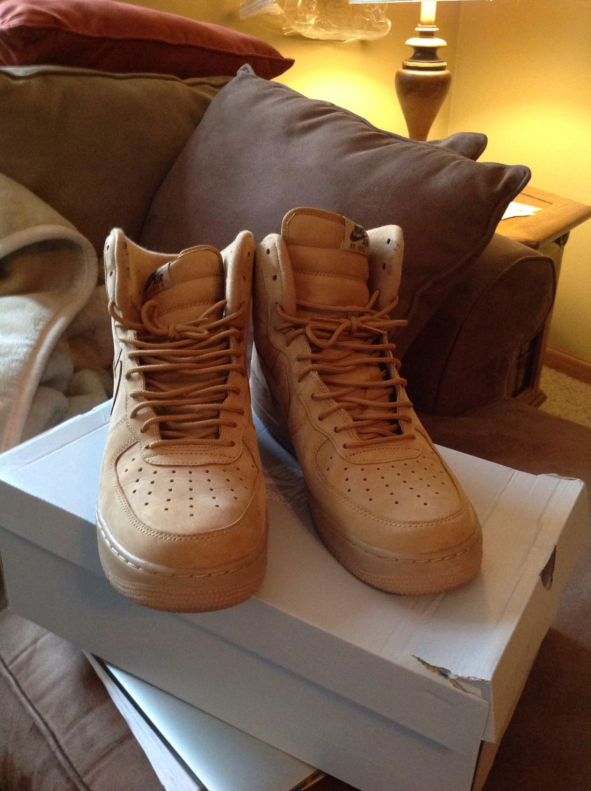Nike AF1 High Wheat | Grailed
