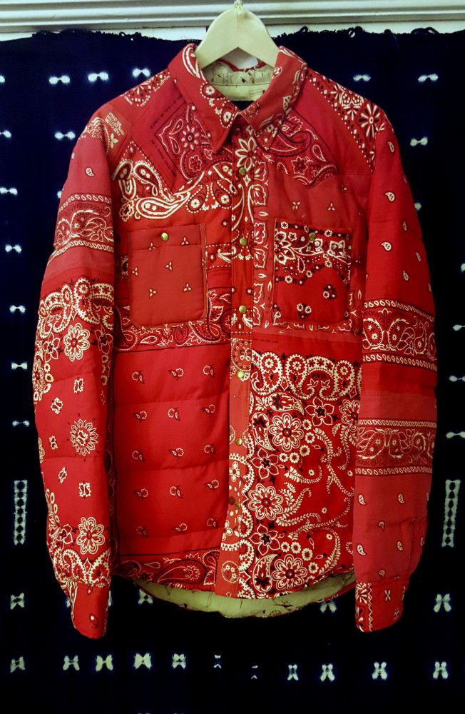 Visvim Visvim Kerchief Down Jacket Red Bandana | Grailed
