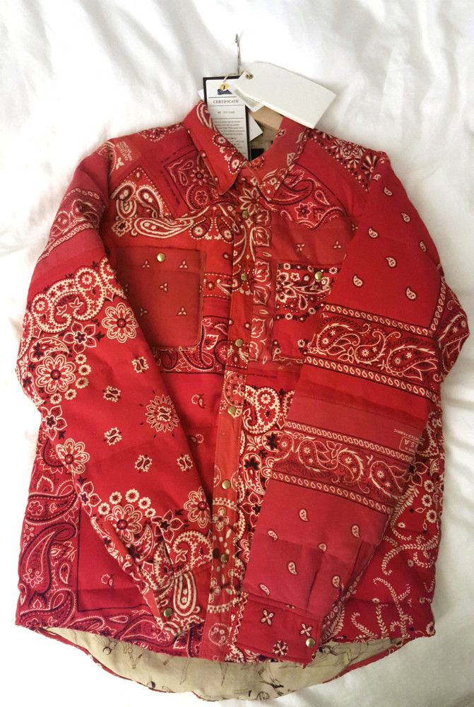 Visvim Visvim Kerchief Down Jacket Red Bandana | Grailed