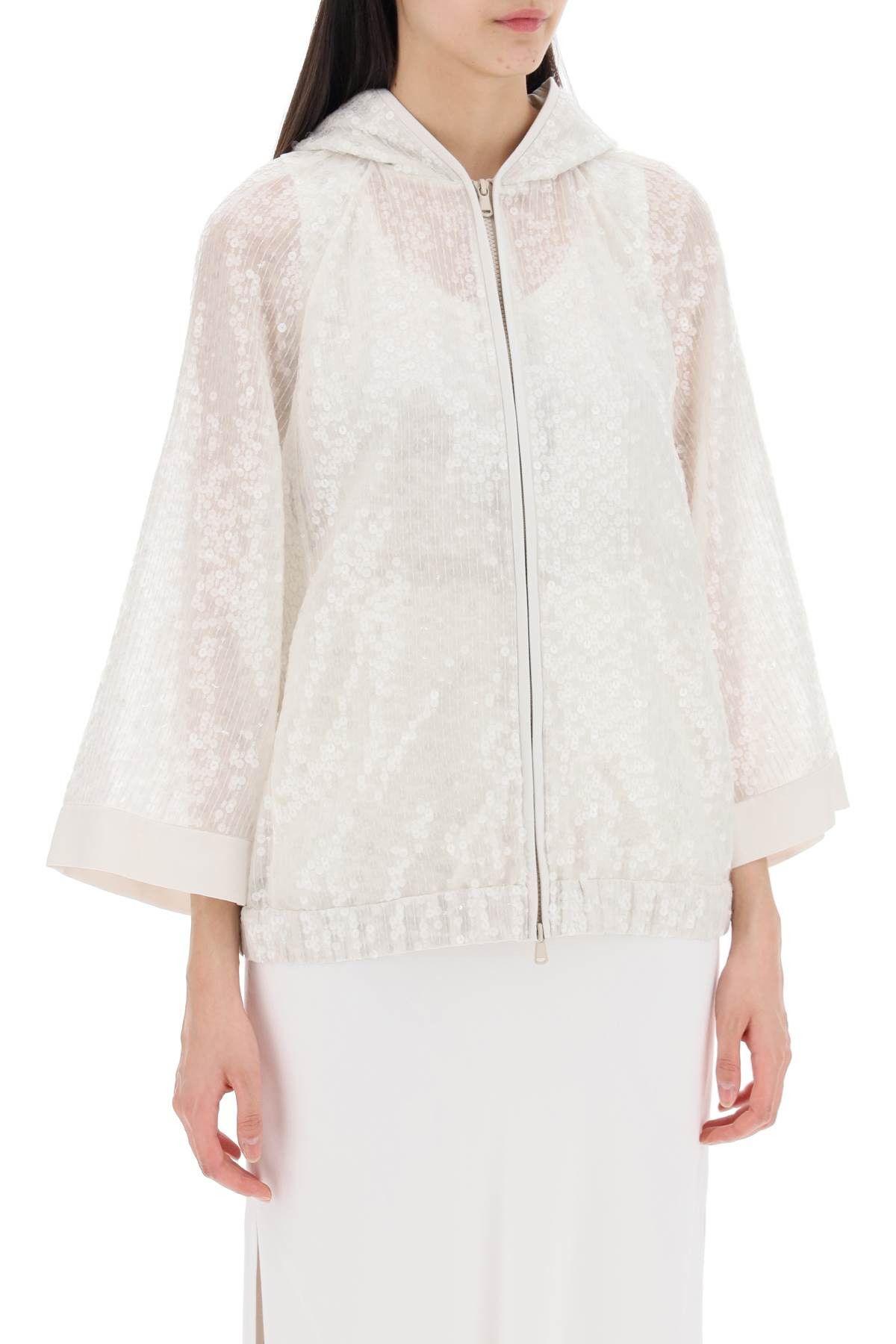 Brunello Cucinelli Silk Crispy Jacket With Sequ | Grailed