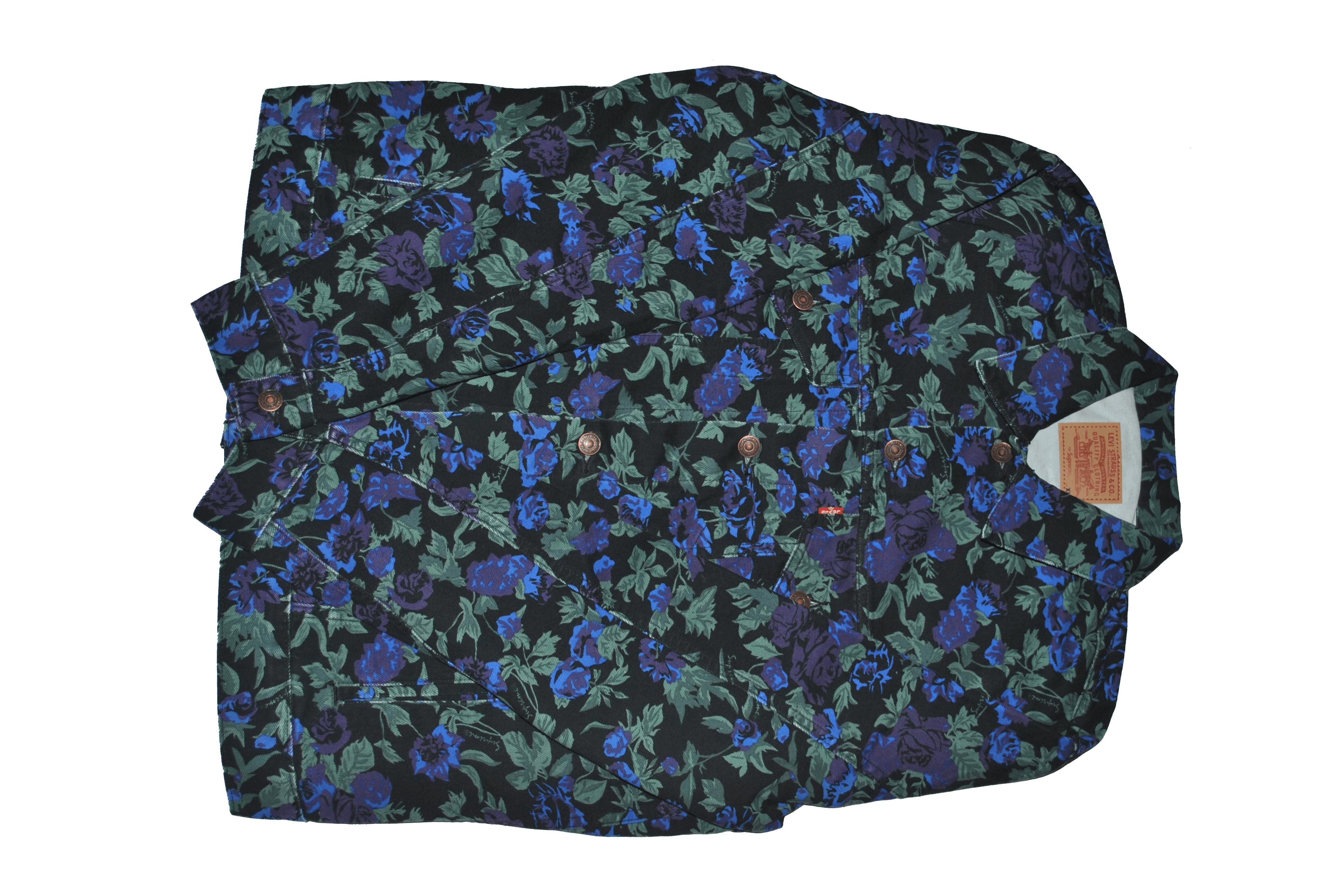 Supreme Floral Denim Jacket | Grailed