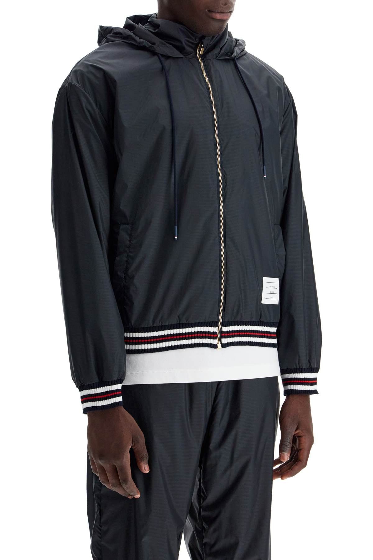 Thom Browne Windbreaker Jacket In Ripstop Fabric | Grailed