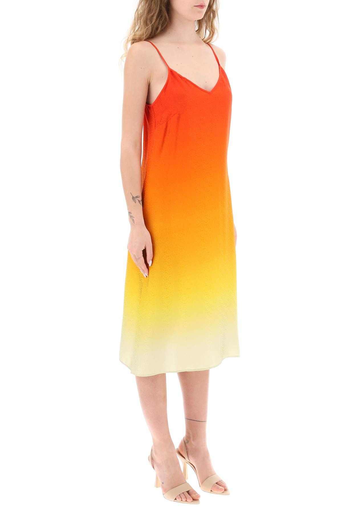 Casablanca Silk Satin Slip Dress With Gradient Effect | Grailed