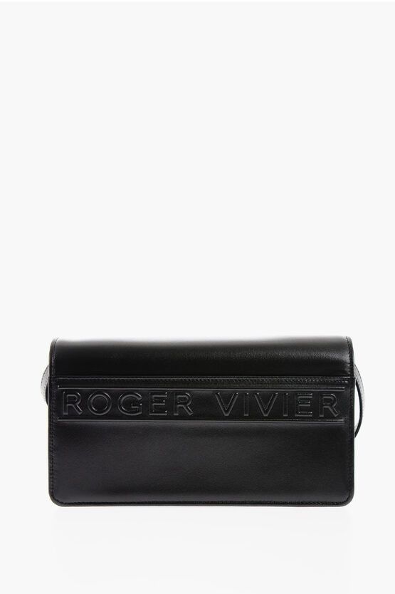 Roger Vivier Embossed Logo VIV CHOC Leather Crossbody Bag | Grailed