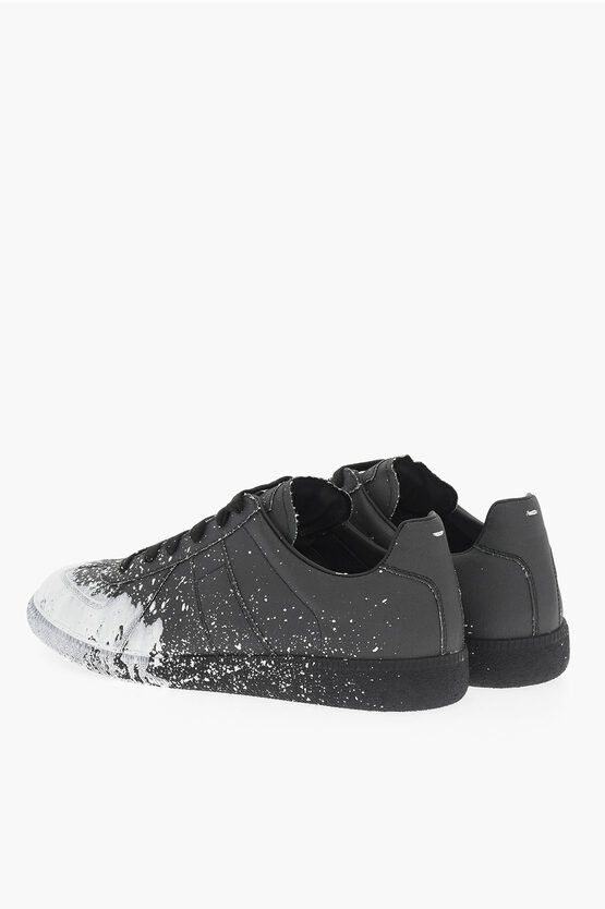 Maison Margiela MM22 Paint Effect Fabric Low Top Sneakers | Grailed