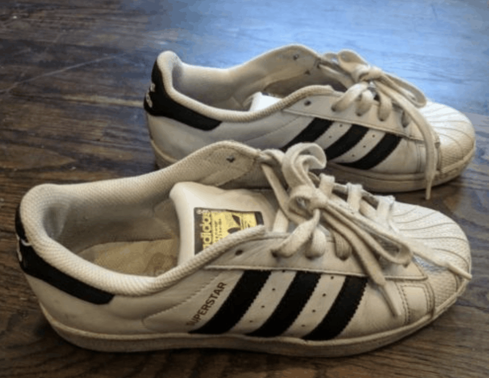 Adidas Superstar White Black Gold Shell Toe Sneakers | Grailed