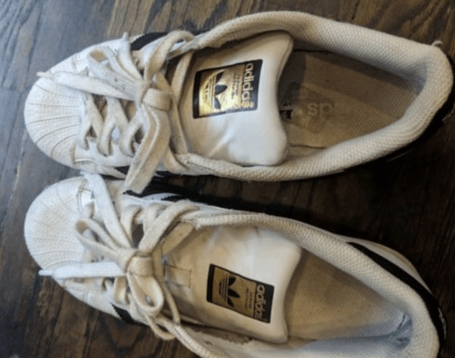 Adidas Superstar White Black Gold Shell Toe Sneakers | Grailed