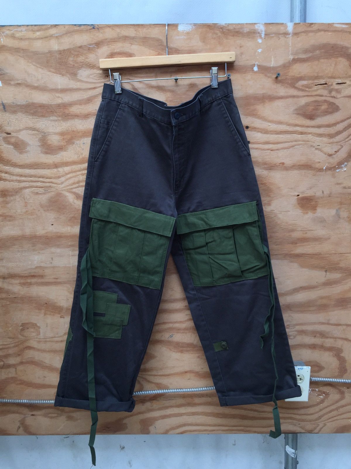 Custom Military Cargo Pocket Trousers | Grailed