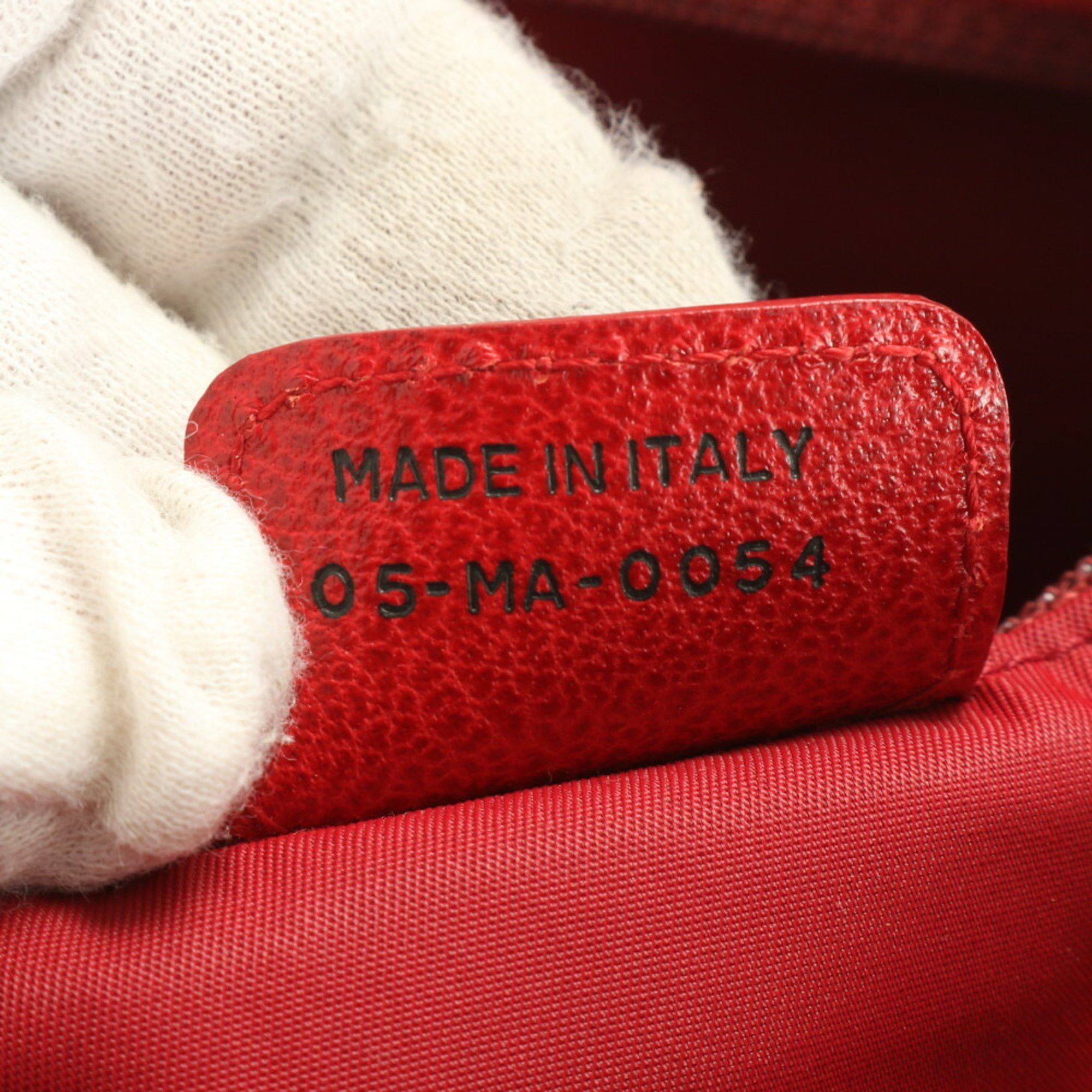 Dior Christian Dior Trotter Rasta Boston 05-MA-0054 Leather Handbag ...