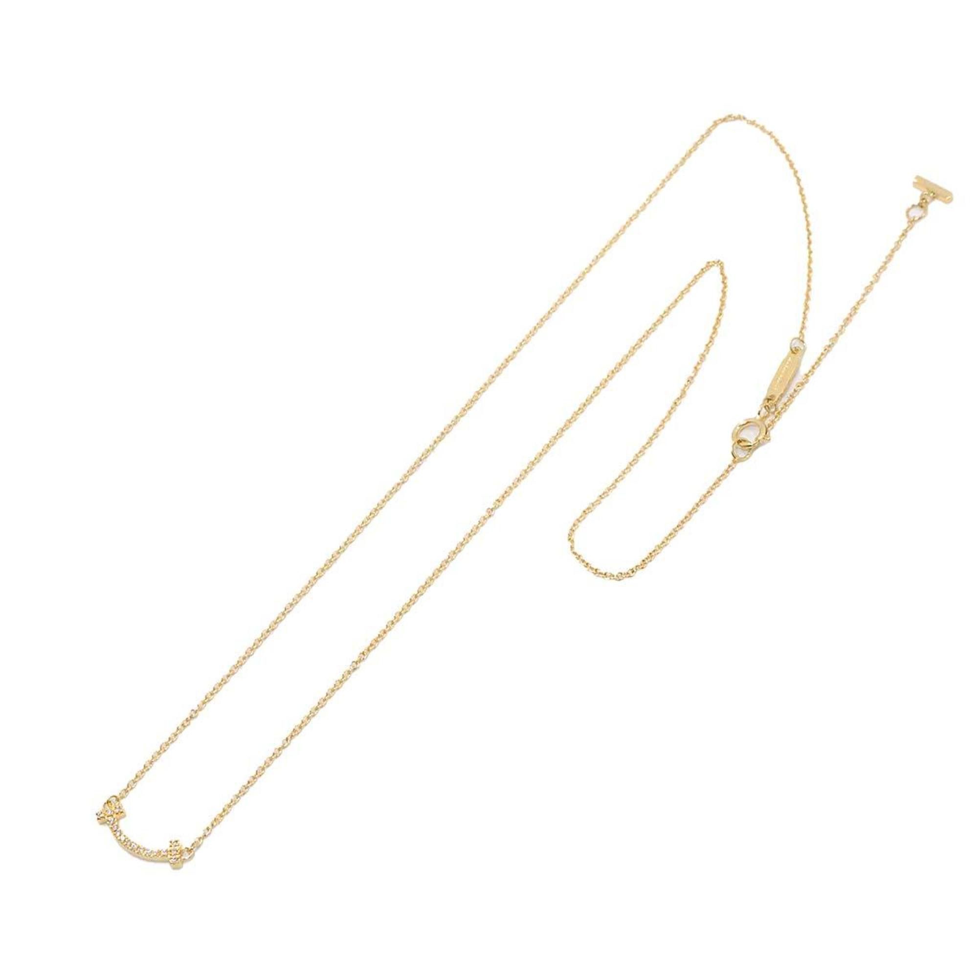 Tiffany & Co. Tiffany & Co. T Smile Diamond Necklace 46cm K18 YG Yellow Gold 750 | Grailed