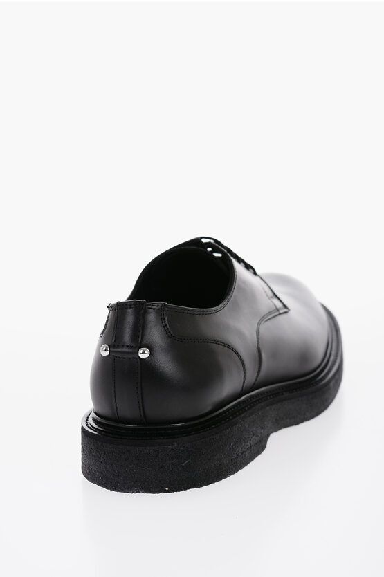 Neil Barrett Leather Derby Shoes With Piercing | Grailed