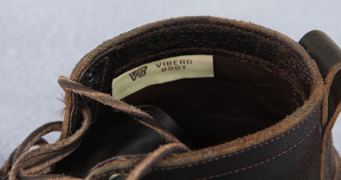 Viberg Dark Brown Waxed Flesh Service Boots (2030 Last) | Grailed