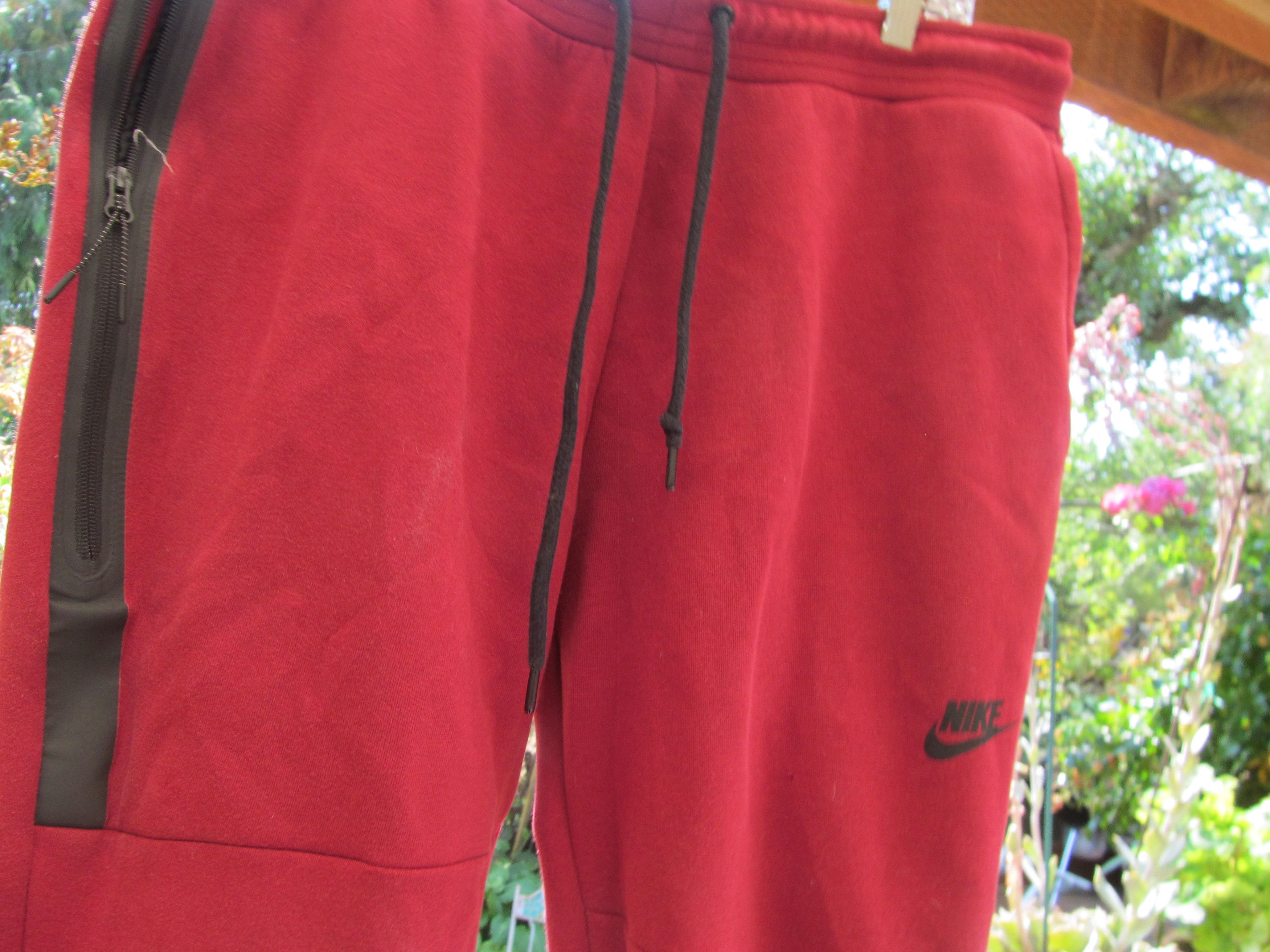 Nike Rare Maroon Tech Fleece V1 Pants | Grailed
