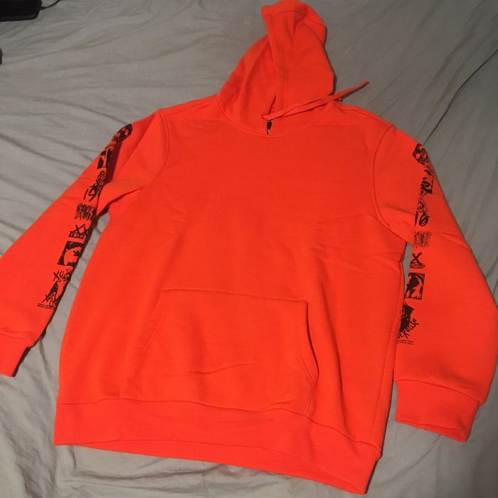 The Weeknd THE WEEKND ORANGE/RED XO HOODIE SIZE LARGE NEW | Grailed