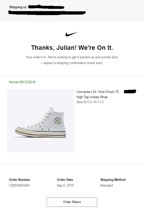 Converse Converse x Dr Woo Chuck 70 "Wear and Tear" White/Teal w/Box ...