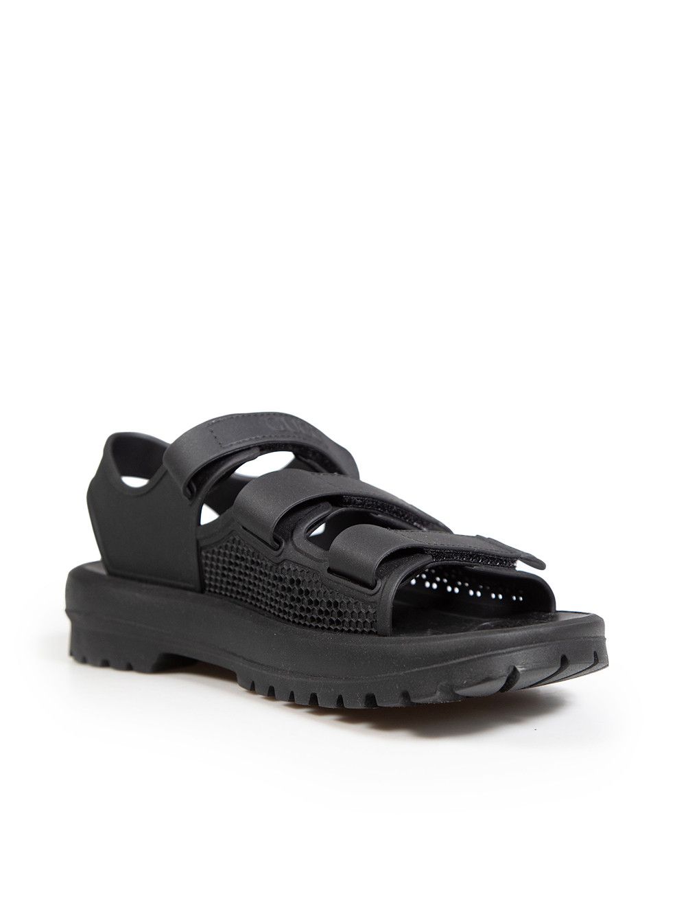 Gucci Black Velcro Strap Sandals | Grailed