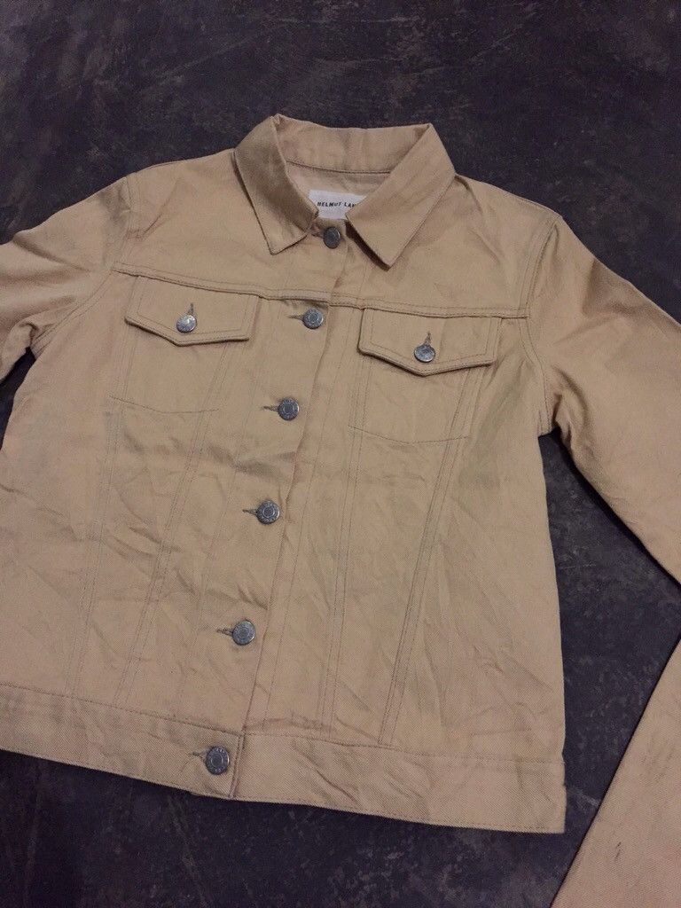 Helmut Lang 2001 Helmut Lang Raw Silk Denim Jacket | Grailed